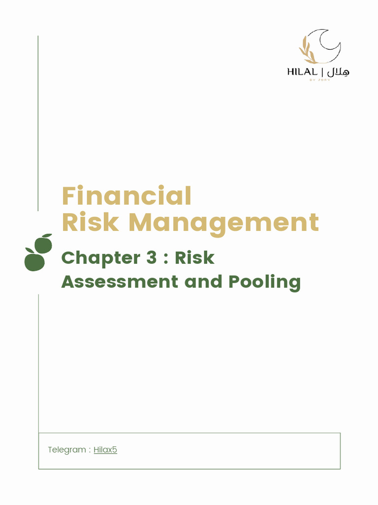 Chapter 3 Risk Assessment and Pooling | PDF | Risk | Variance