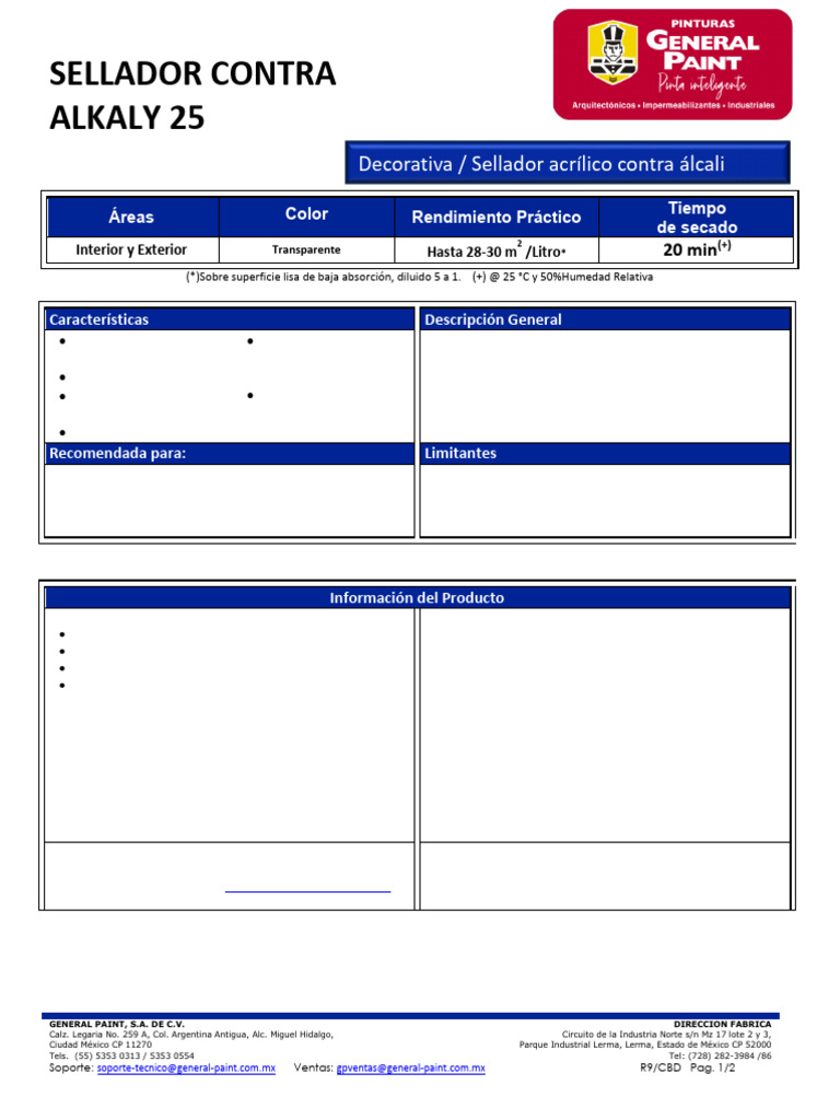 Sellador Contra Alkaly 25 Act 2024 - 241210 - 094403 | PDF | Materiales