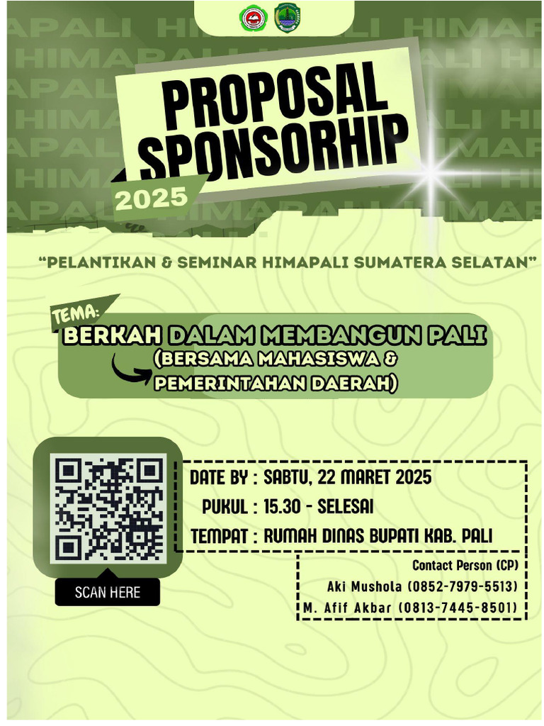 Proposal Sponsorship Pelantikan HIMAPALI | PDF