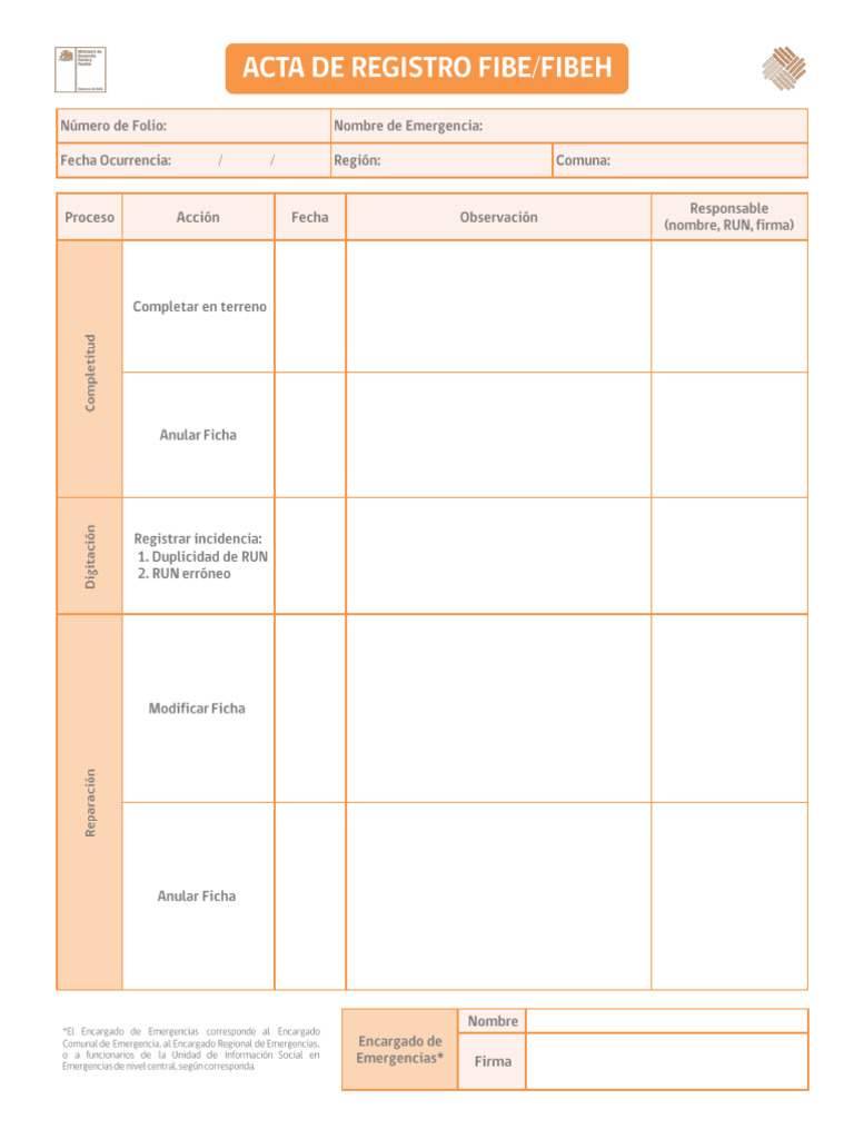 Acta de Registro FIBE y FIBEH (4) | PDF