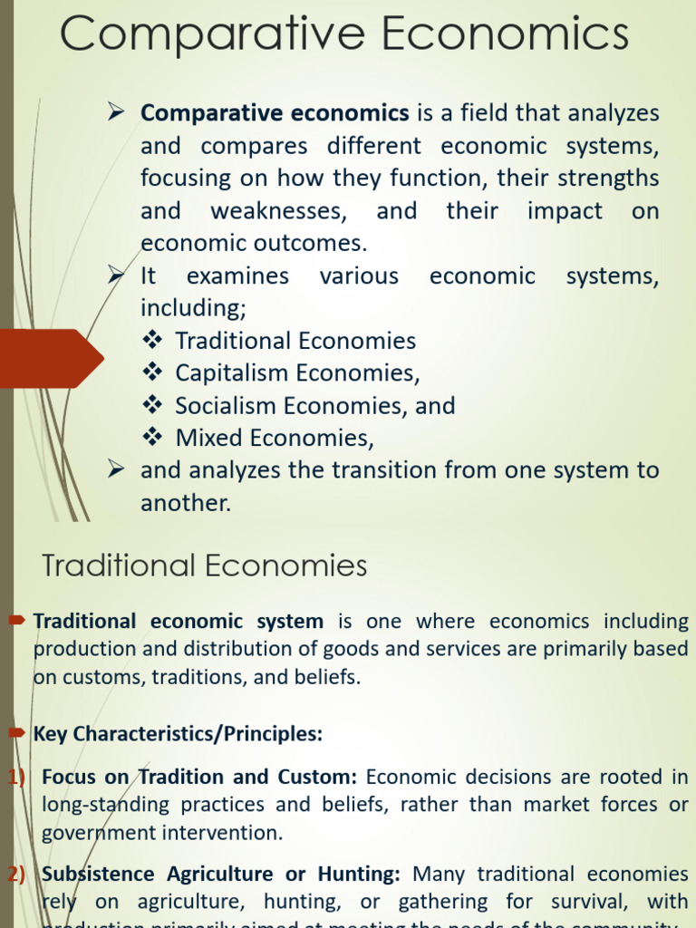 Transitioning Economies: Capitalism vs. Tradition | PDF | Capitalism ...