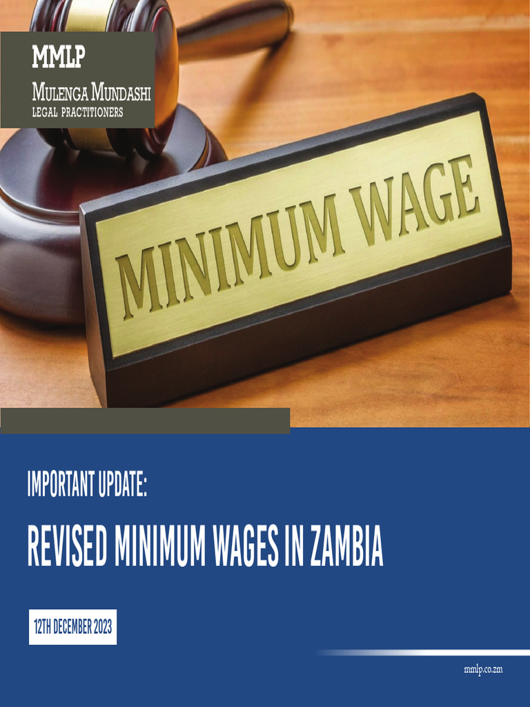 Important Update Revised Minimum Wages in Zambia | PDF | Employment | Minimum Wage