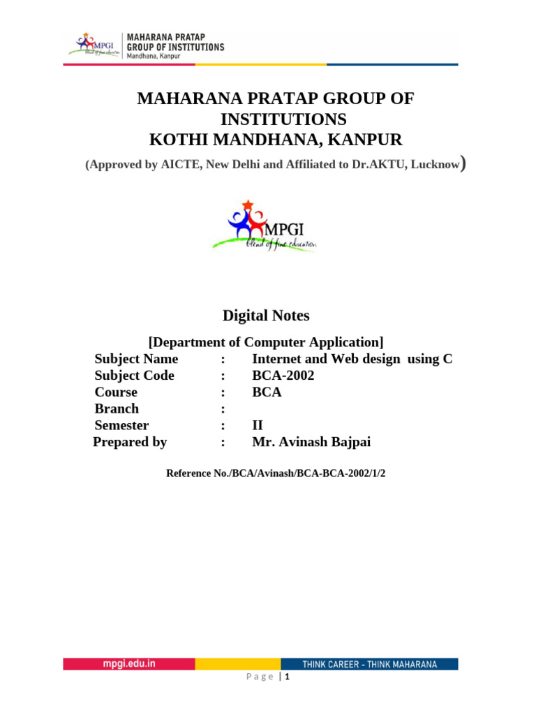 Internet and Web Page Design All Unit | PDF | World Wide Web | Internet ...