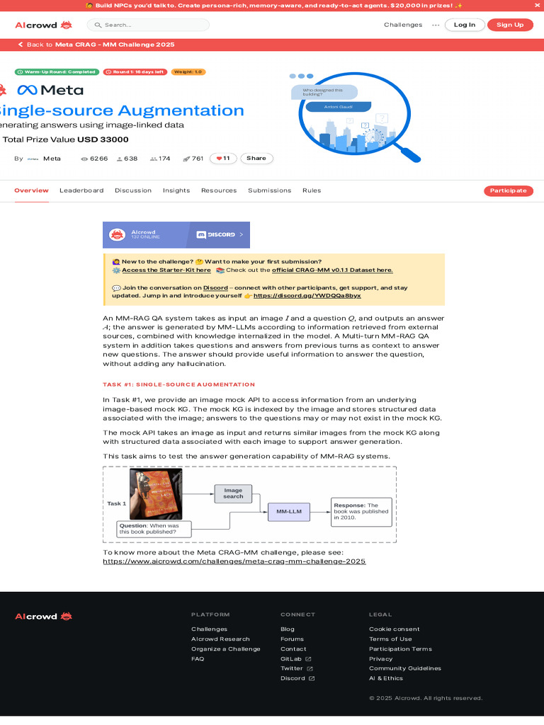 AIcrowd - Single-Source Augmentation - Challenges | PDF | Information Technology | Learning