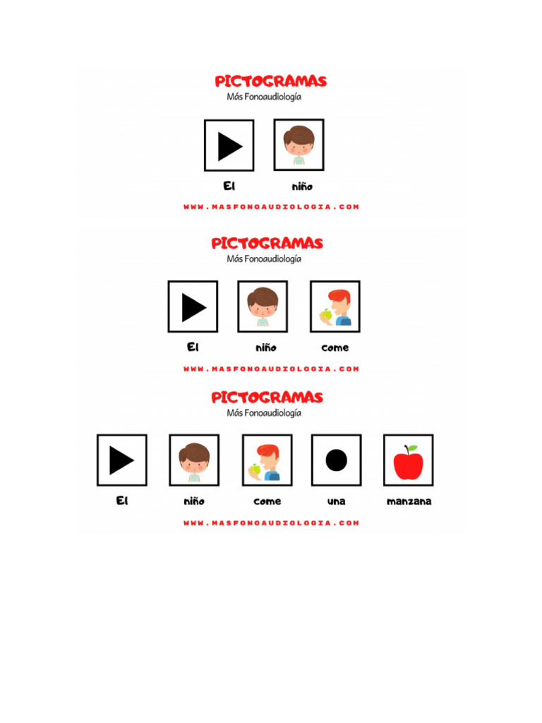 oraciones simples con pictos | PDF