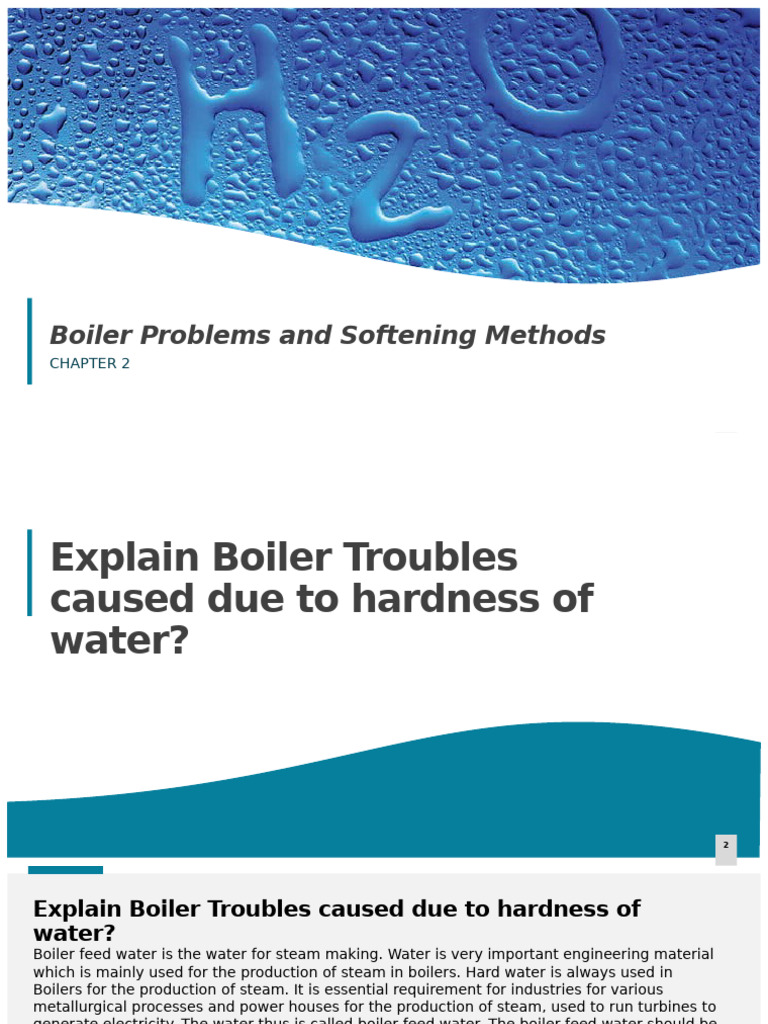 Chapter 2 Boiler Problems and Softening Methods | PDF | Sodium ...