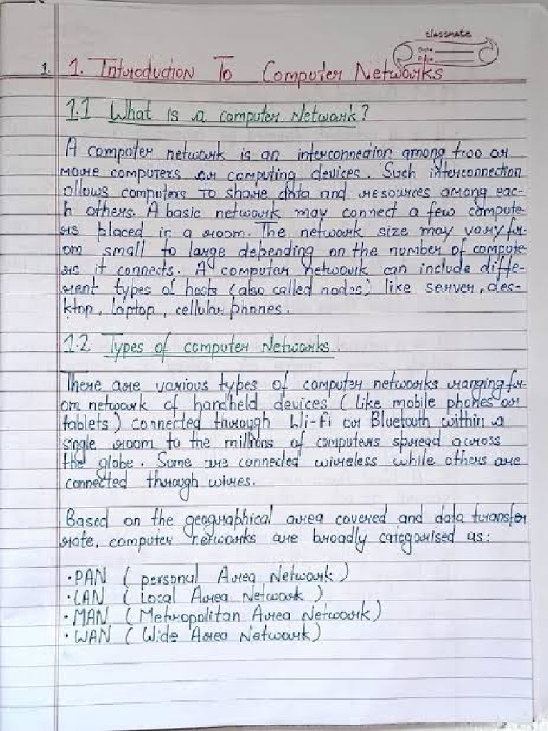 Introducing Computer Networks | PDF