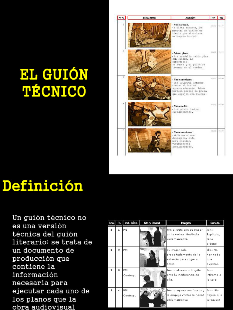 Modulo PPT 14 Audiovisual El Guión Técnico | PDF