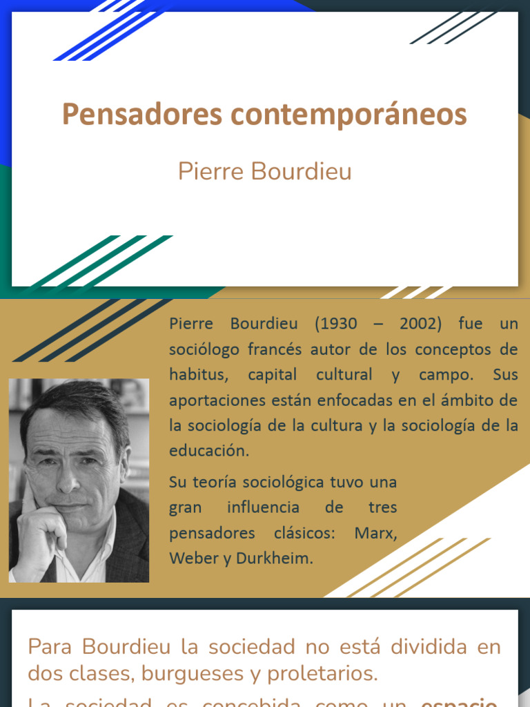 Aportaciones de Bourdieu: Capital y Habitus | PDF | Sociología ...
