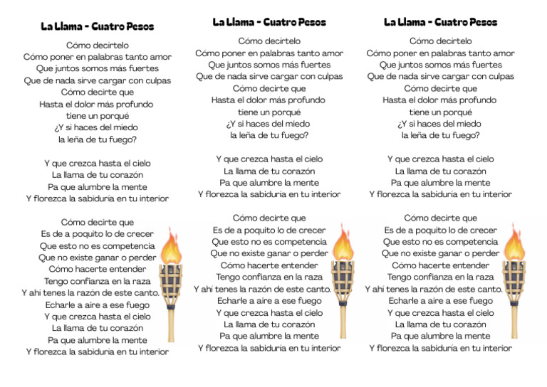 Letra Cuatro Pesos | PDF