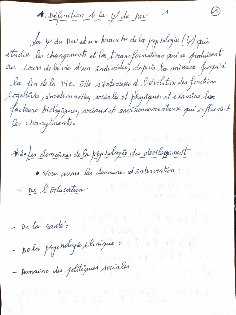 TD Psycho Du Dev - PR Badolo | PDF