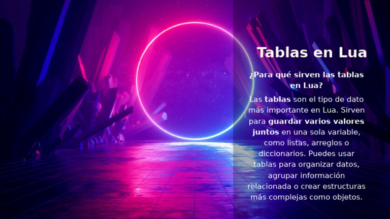 Tablas en Lua | PDF