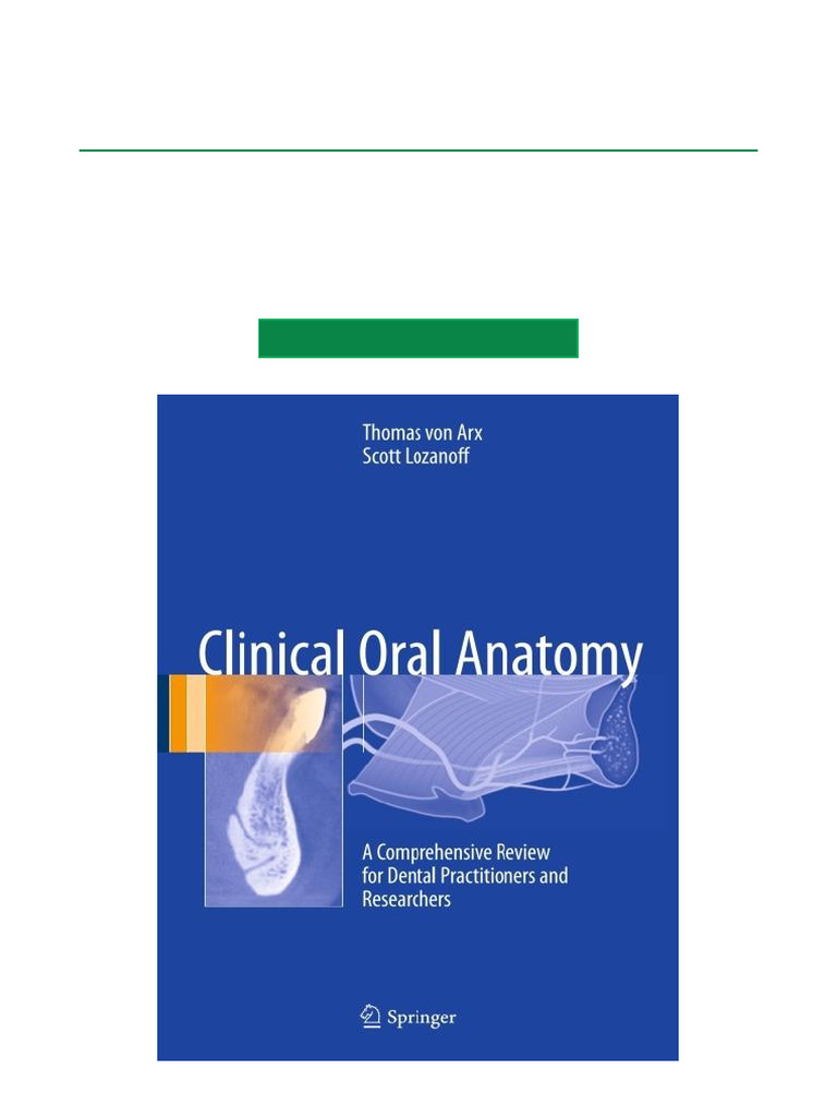 Clinical Oral Anatomy A Comprehensive Review For Dental Practitioners ...