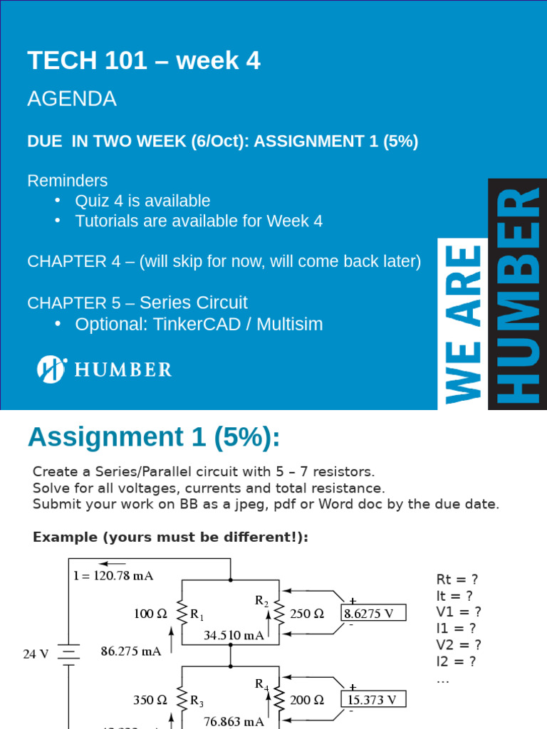 Week 04 Ana SeriesCircuits | PDF | Series And Parallel Circuits | Voltage