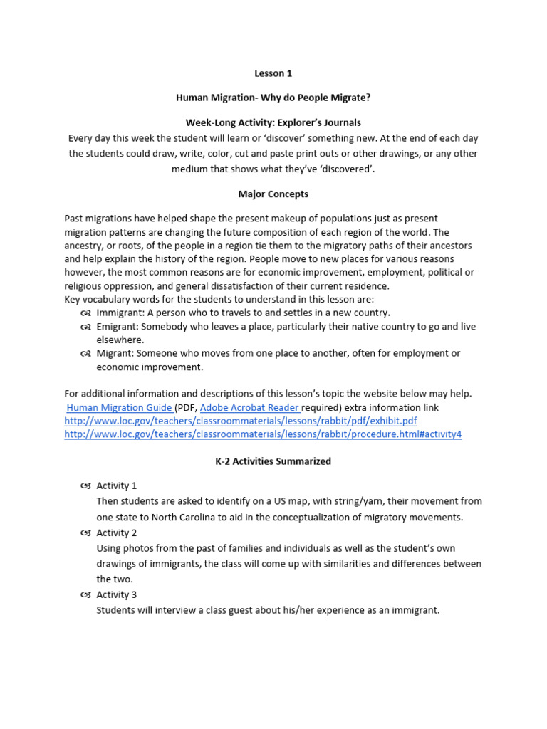 Understanding Human Migration Reasons | PDF | Human Migration | Immigration
