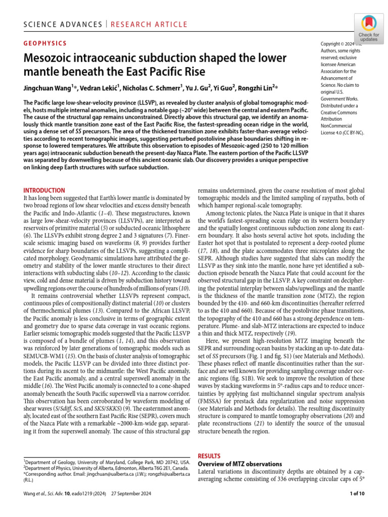 Mesozoic Intraoceanic Subduction Pdf Plate Tectonics Geology