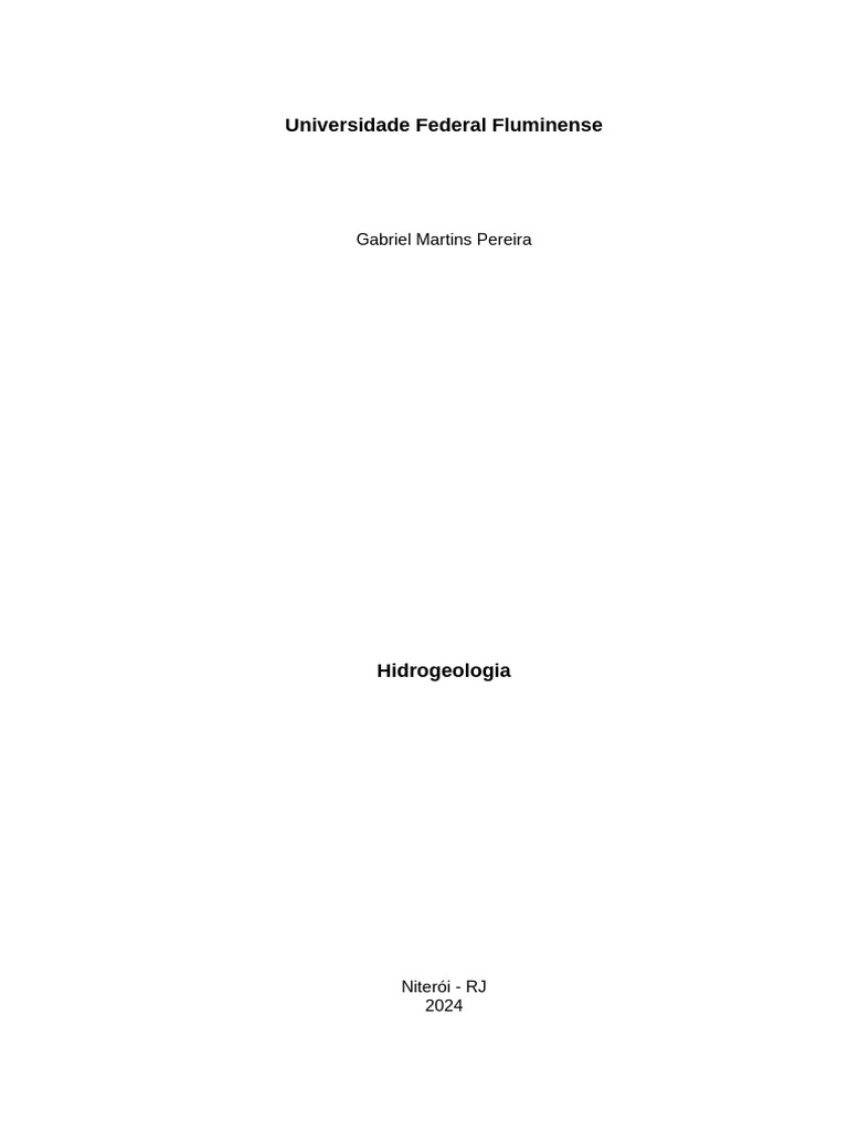 Hidrogeo 1 | PDF