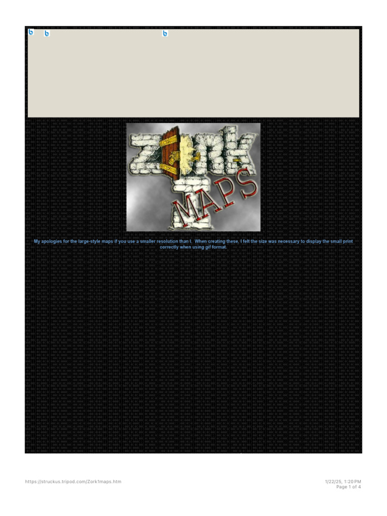 Zork I - Maps | PDF