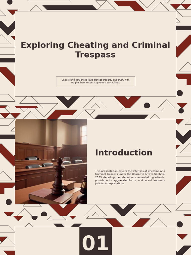 Exploring Cheating and Criminal Trespass | PDF | Crimes | Crime & Violence