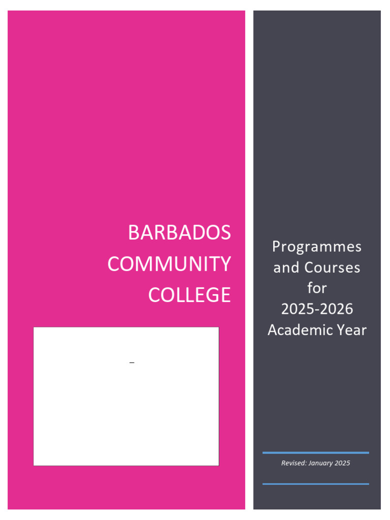 BCC Courses and Programs 2025-2026 | PDF | Bachelor's Degree | Drawing