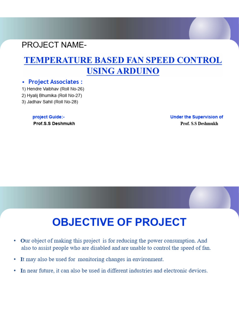 Final PBL Project Presentation 23042025 | PDF | Arduino | Microcontroller