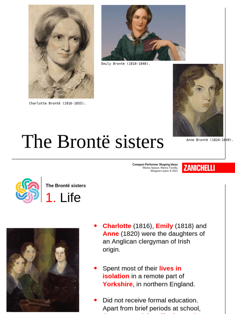 37 the Bronte Sisters | PDF | Wuthering Heights | Charlotte Brontë