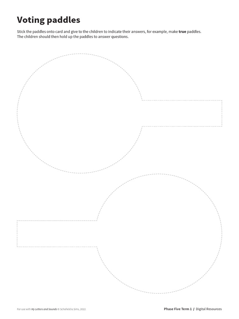 My Letters and Sounds - Phase Five Term 1 Voting Paddles | PDF