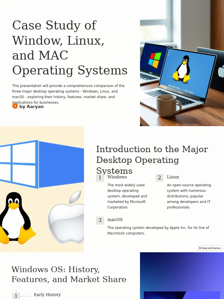 Case Study of Window Linux and MAC Operating Systems | PDF | Mac Os ...