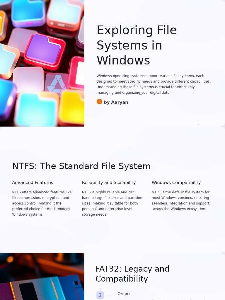 Exploring File Systems in Windows | PDF | File System | Computer File
