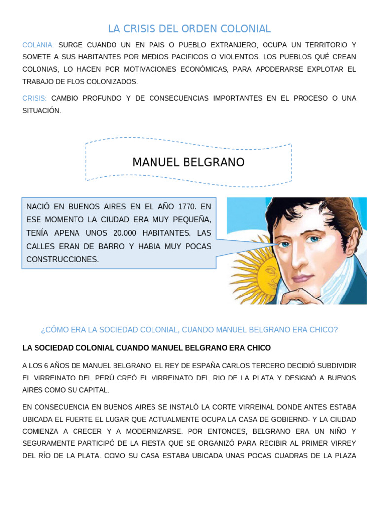 La Crisis Del Orden Colonial | PDF | Imperio español | España