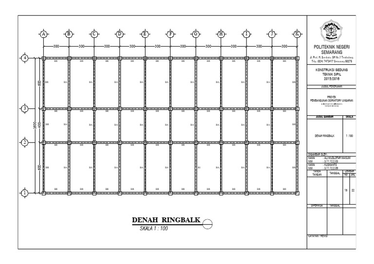 denah ringbalk | PDF
