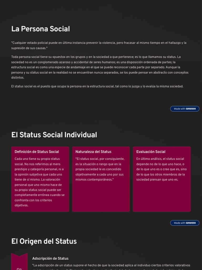 La Persona Social | PDF | Estatus social | Sociedad