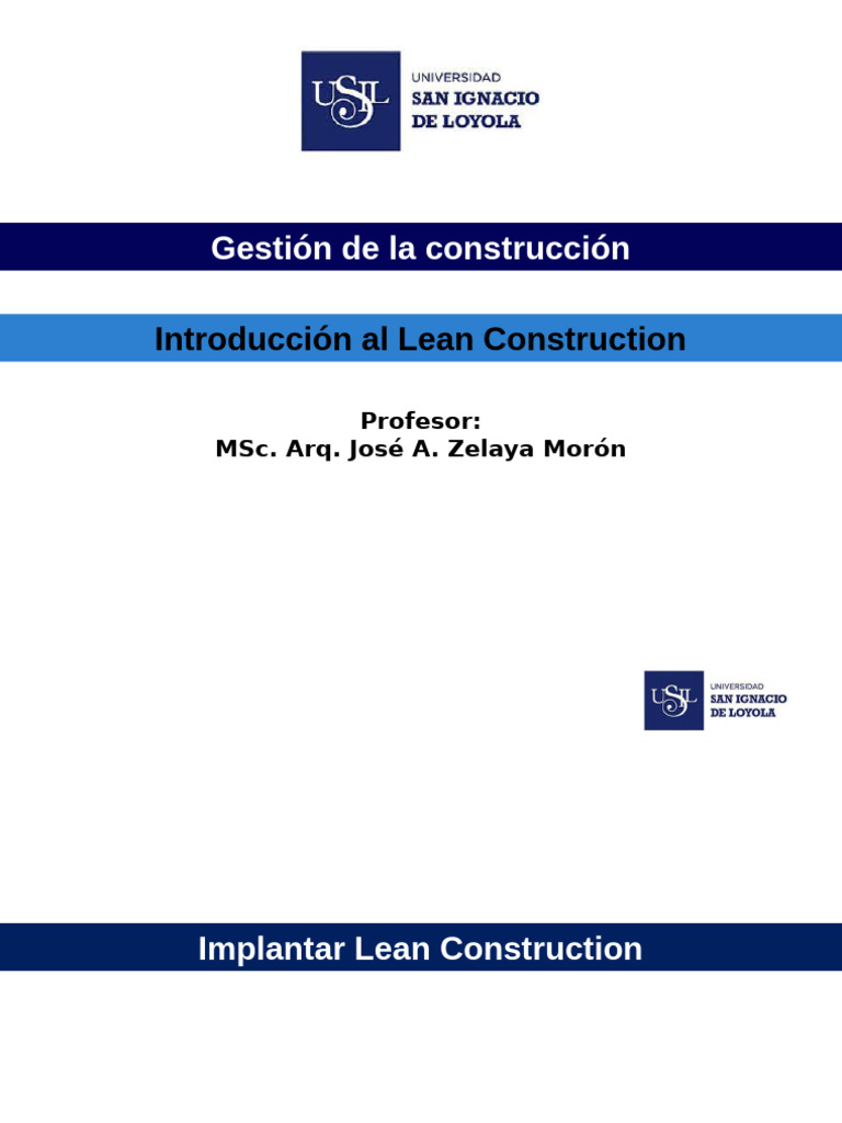Introduccion Lean Construction PII | PDF | Diseño | Business