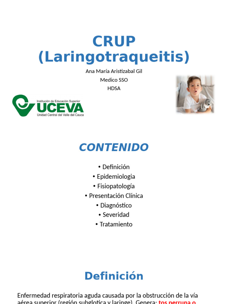 CRUP (Laringotraqueitis) | PDF | Medicina | Enfermedades y trastornos ...