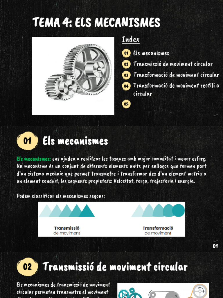 Tema 4. Mecanismes Reducido | PDF