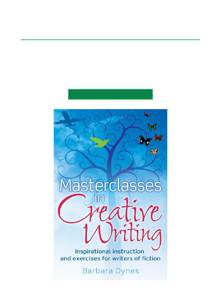 Masterclasses in Creative Writing Inspirational Instruction and ...