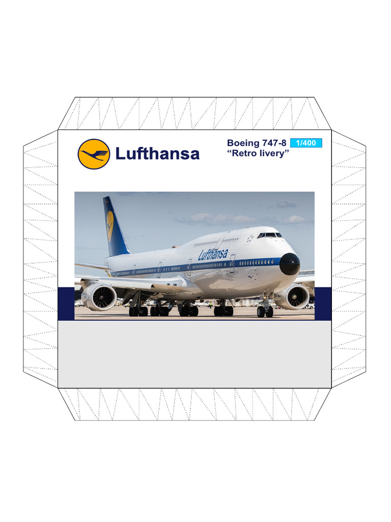Paper-Box Lufthansa B747-8-Retro 400scale | PDF