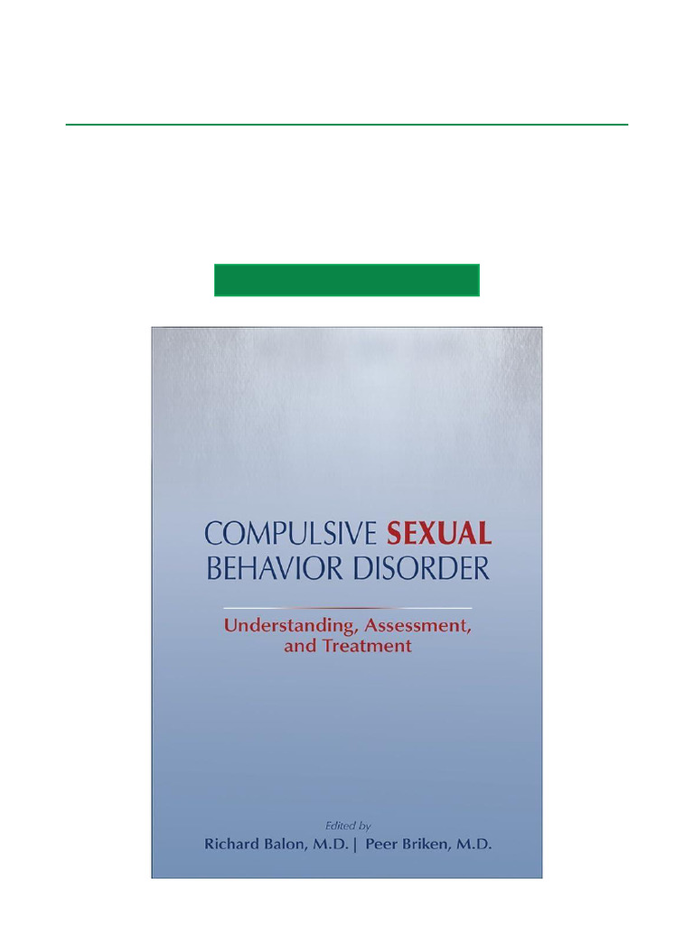 Compulsive Sexual Behavior Disorder Understanding Assessment And 6791