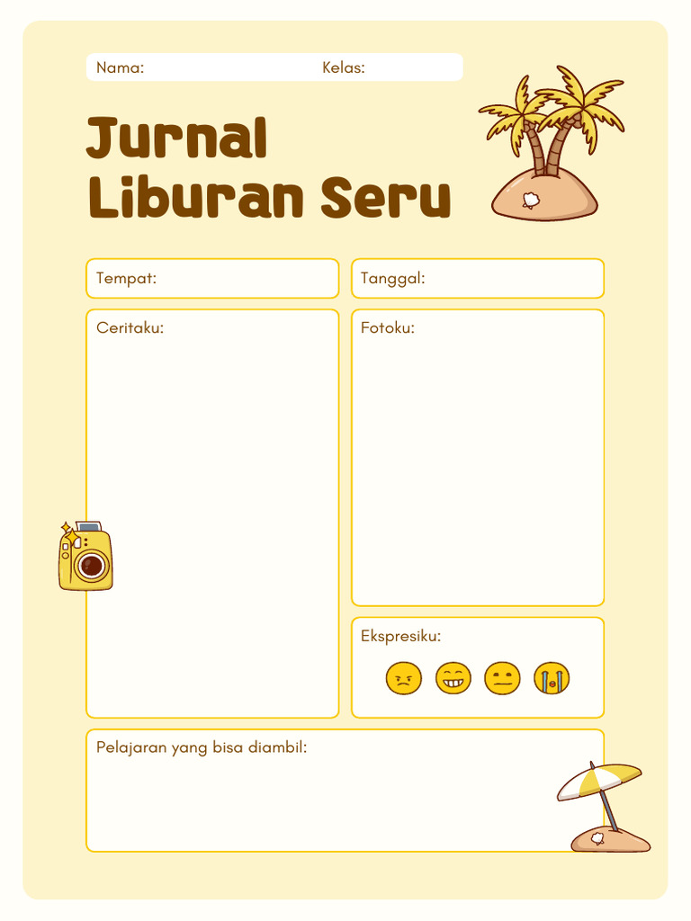 Jurnal Liburan dengan Fotoku | PDF