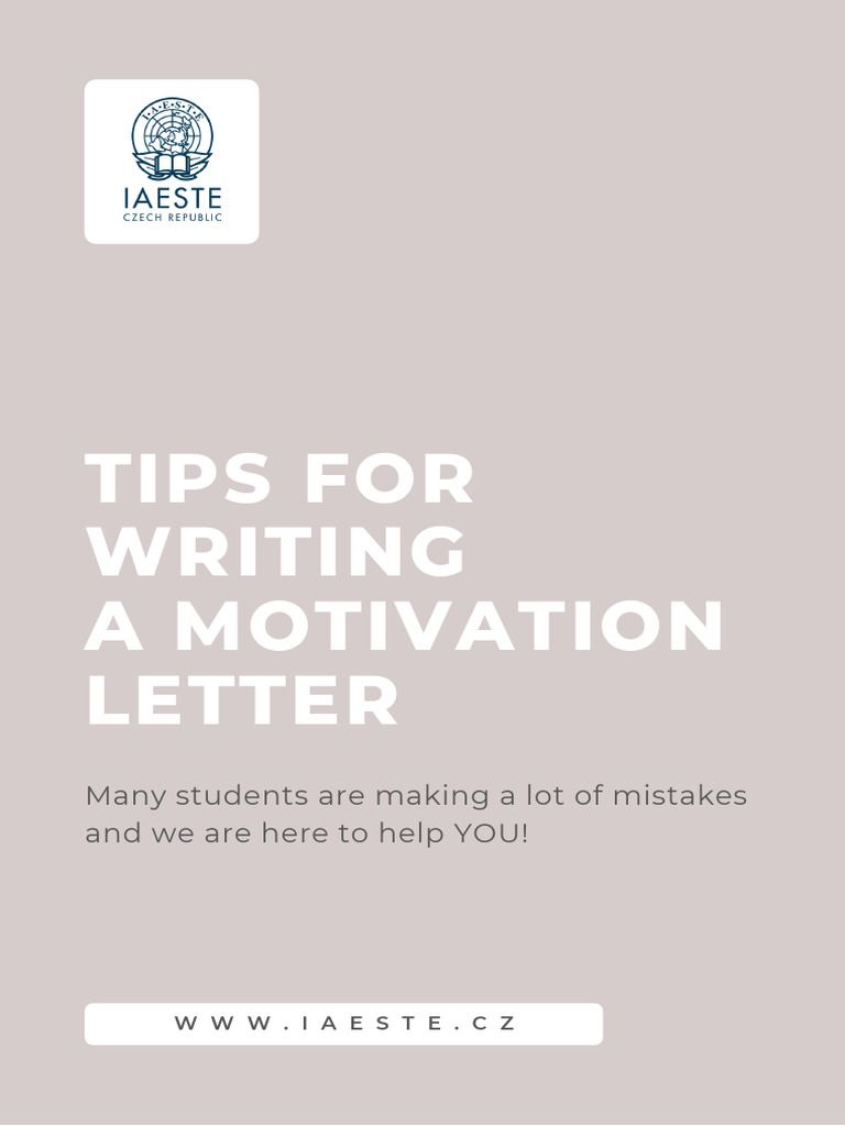 Tips How To Write A Motivational Letter | PDF | Motivation | Motivational