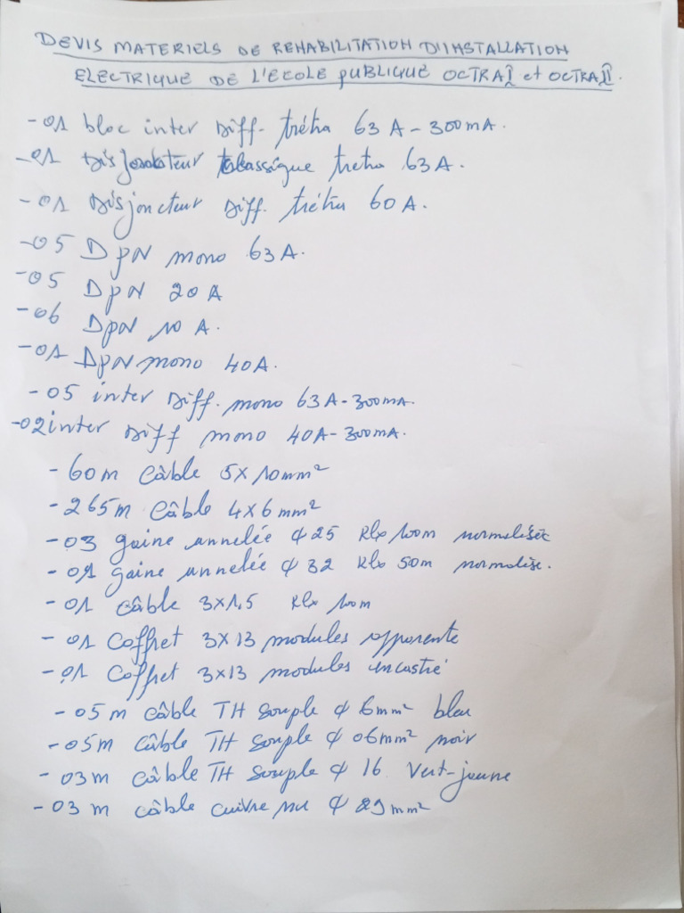 devis global octra 1&2 | PDF