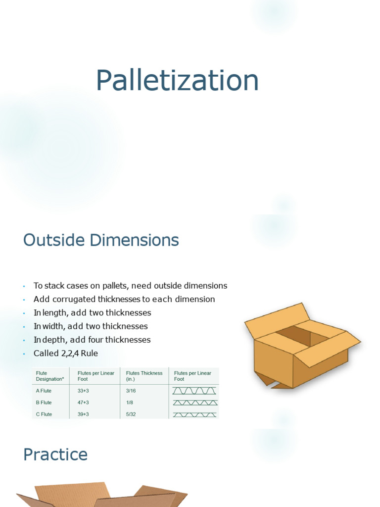 Palletization Techniques and Patterns | PDF | Pallet