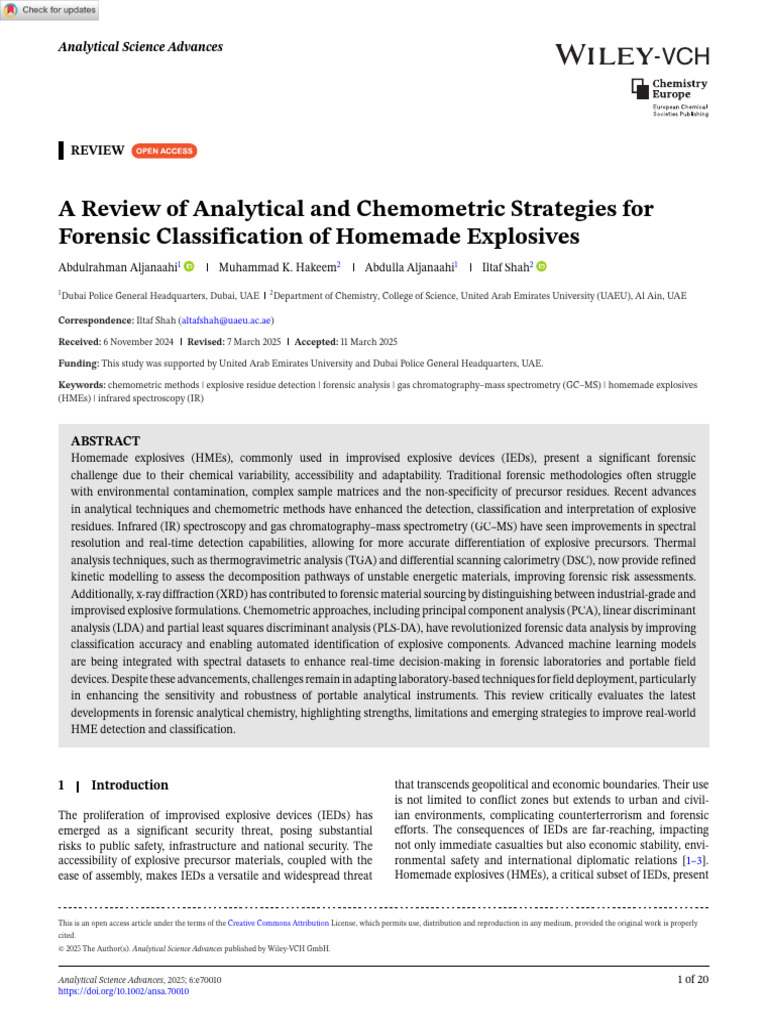 Analytical Science Advances - 2025 - Aljanaahi - A Review of Analytical ...