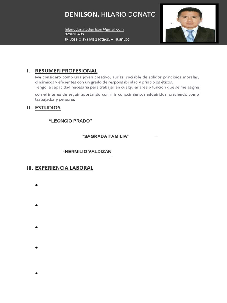 Cv-Denilson Hilario Donato | PDF