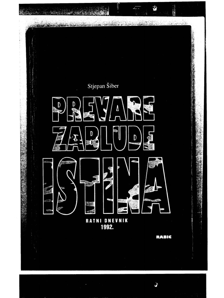 Stjepan Siber Prevare Zablude Istina | PDF