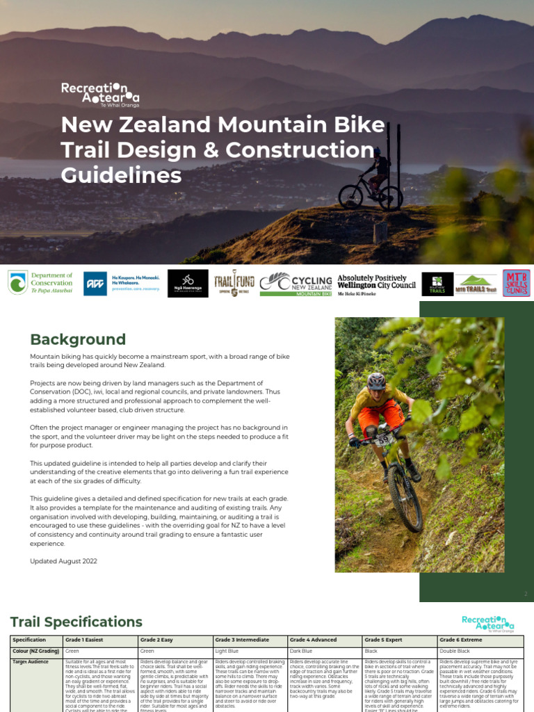 Mountain Bike Trail Design Guidelines | PDF | Trail | Mountain Biking