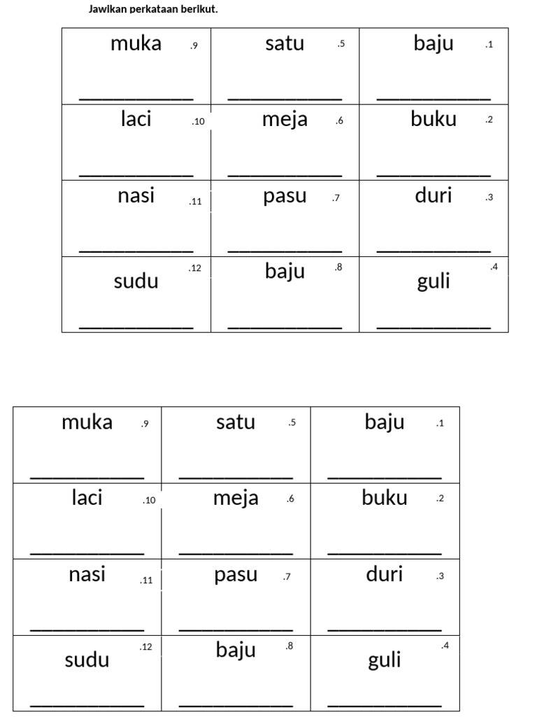 Jawikan Pkataan Mudah | PDF