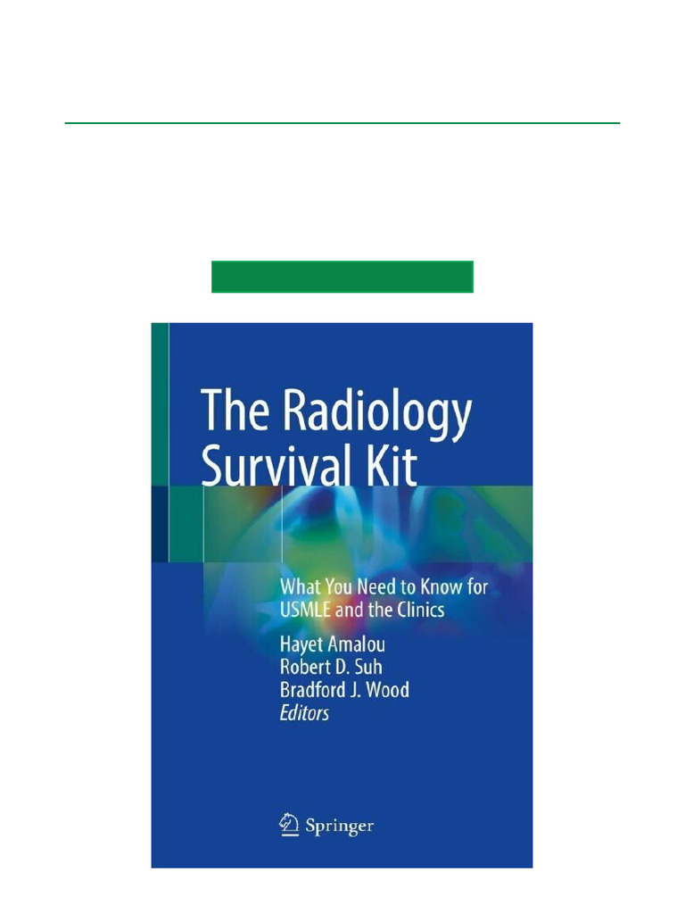 The Radiology Survival Kit What You Need To Know For USMLE and The ...