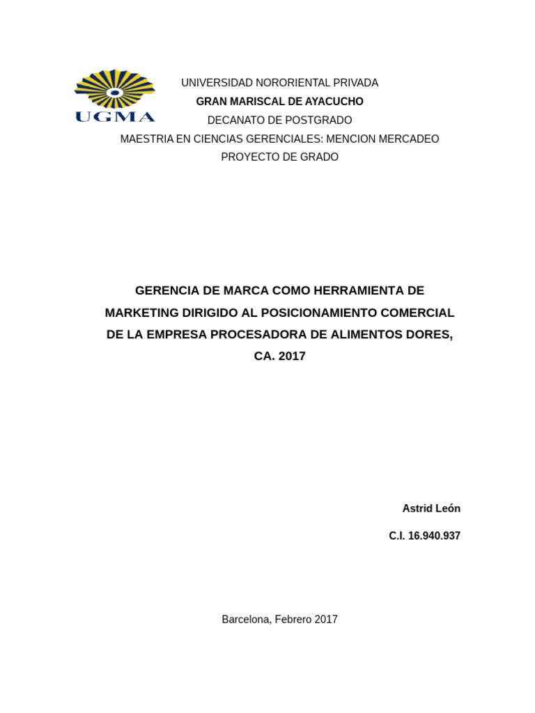Astrid León Capitulo 1,2 y 3 Tesis 1corregido | PDF | Marca | Marketing