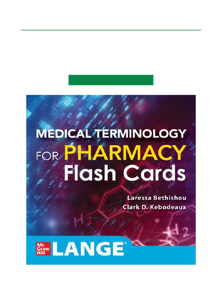 Medical Terminology For Pharmacy Flash Cards - 1st Edition EPUB DOCX ...